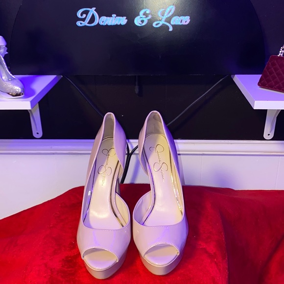 Jessica Simpson | Shoes | Jessica Simpson Patten Leather Nude Color ...